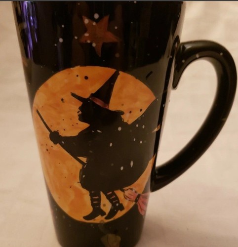 SUSAN WINGET CERTIFIED INTERNATIONAL COFFEE MUG WITCH ON BROOM ...