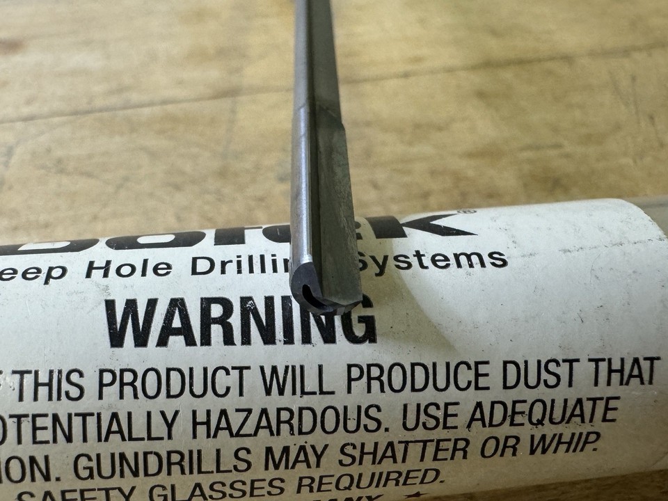 Botek Deep Hole Drilling Carbide Tip Gun Drill 0.1875” x 16” K15 21/11 ...