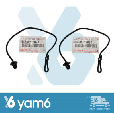 GENUINE TOYOTA RIGHT OR LEFT PARCEL SHELF STRING X2 FITS COROLLA 64306 ...
