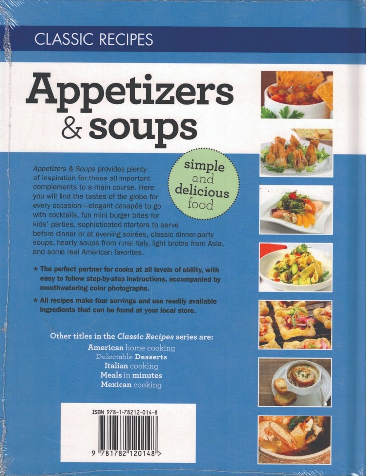 BOOK "APPETIZERS AND SOUPS; CLASSIC RECIPES", BY WENDY HOBSON. | eBay