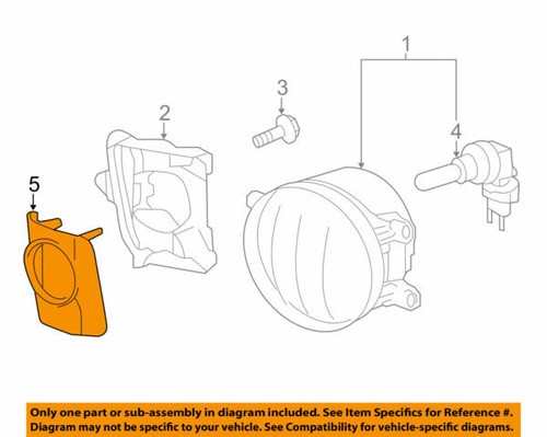 52128-60140 Toyota Cover, front bumper hole, lh 5212860140, New Genuine ...