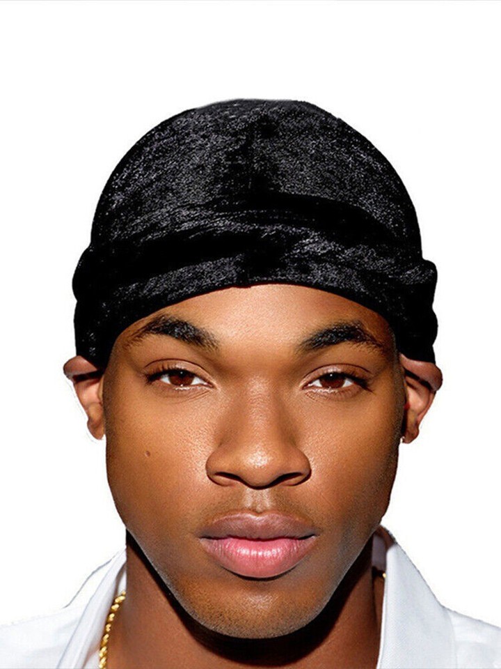 Durag Turban For Men Satin, Wave Cap Unisex, Elastic Unisex, Elegant ...