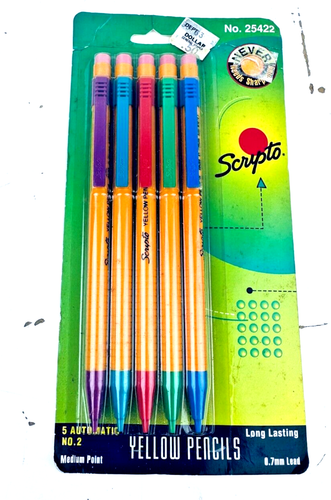 Vintage Scripto Yellow Mechanical Pencils NOS 1993 | eBay
