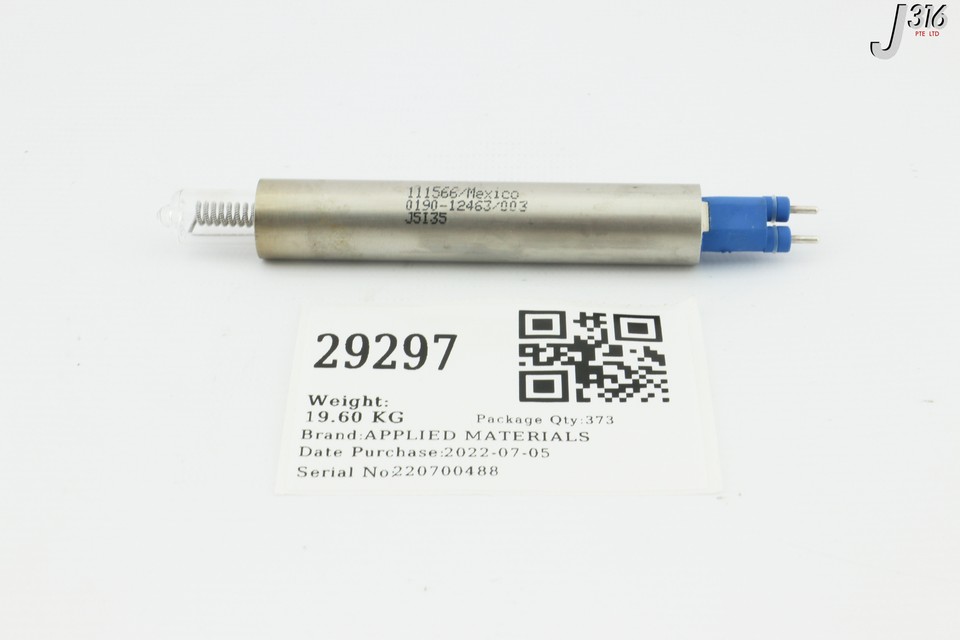 29297 APPLIED MATERIALS HALOGEN PHOTO OPTIC LAMP, 520W, FLEXIBLE BASE ...