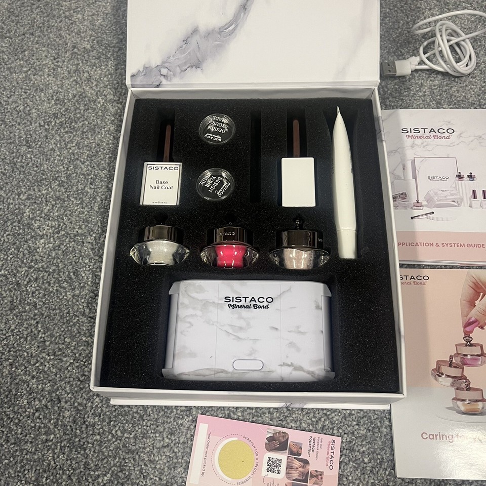 Sistaco Mineral Bond Nail Ultimate Set-3 Colors In Box No Brush | eBay