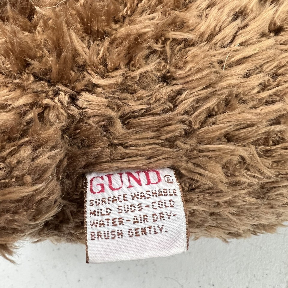 Gund Brown Teddy Bear Plush Scruffy Fur Corduroy Paws Stuffed Animal ...