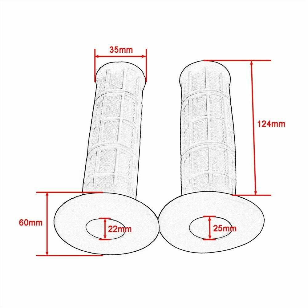 1 pair For Universal Rubber Pivot Dirt Bike Handlebar Handle Grips Bar ...
