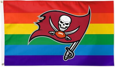 Tampa Bay Buccaneers Flag 3x5ft Football LGBTQ Fans Banner Deluxe Pride ...