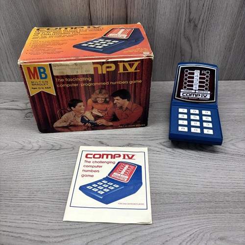 Comp IV 1977 Milton Bradley Electronic Computer Game Tested Works ...