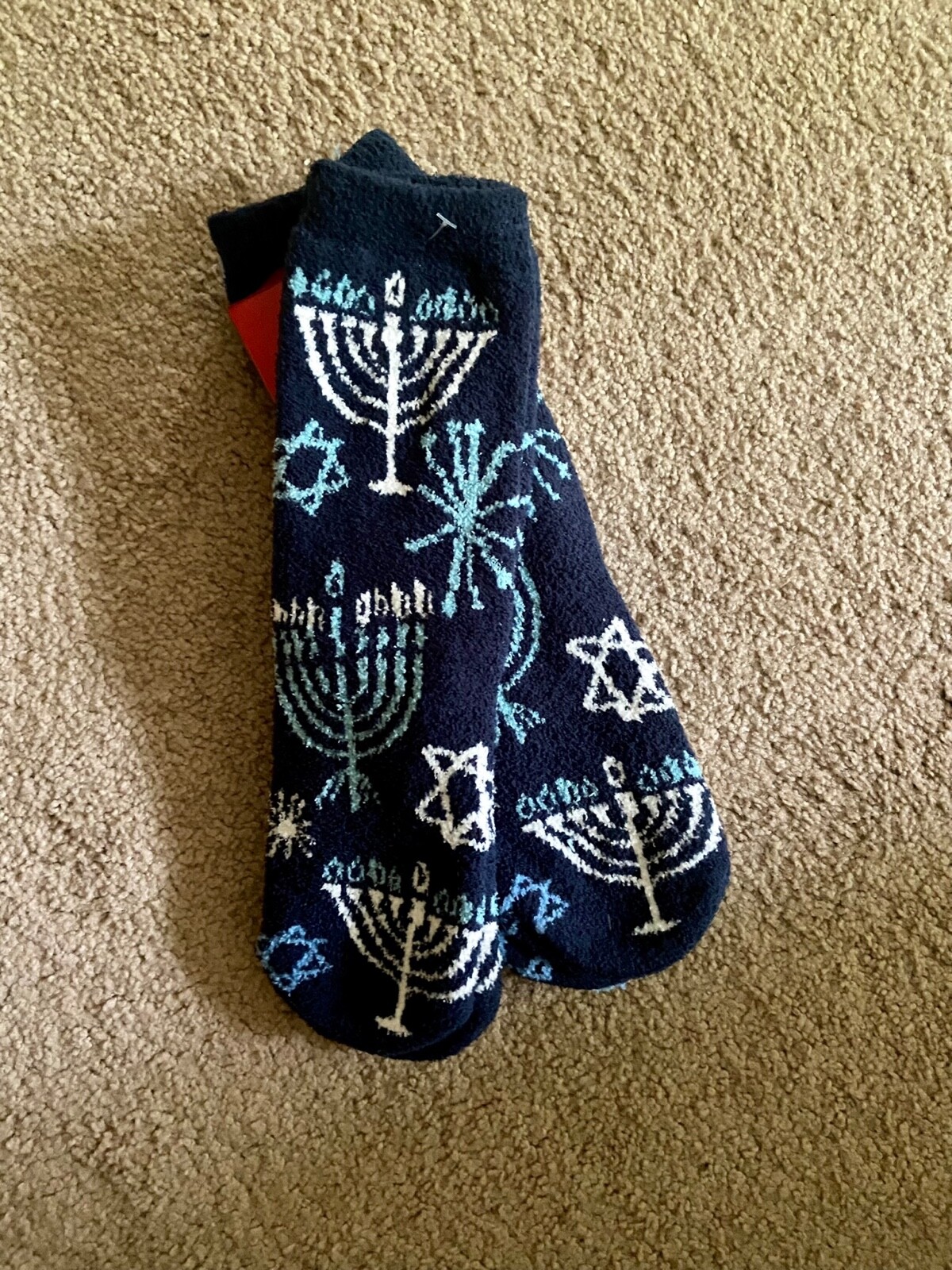 Childs Chanukah Hanukkah Novelty Socks Menorah 2 Pairs Shoes size 2-5 ...