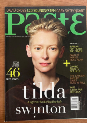 PASTE MAGAZINE June July 2010 #63 Tilda Swinton David Cross LCD ...
