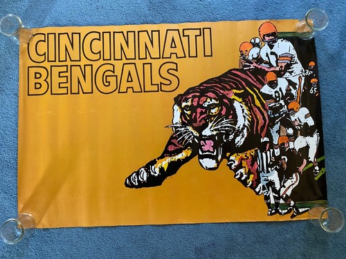 Original Cincinnati Bengals 1970 NFL Collector Series 36"x24" Poster by ...