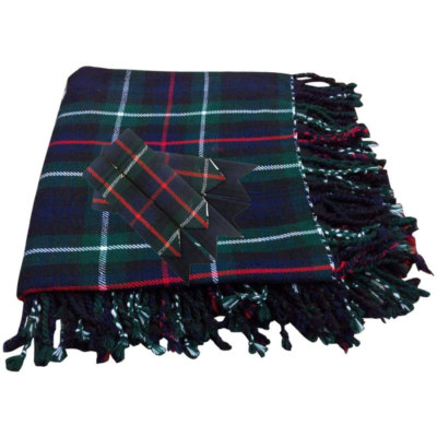 HW Kilt Fly Plaid Mackenzie Tartan 48"X48"/fly plaid Mackenzie tartan ...