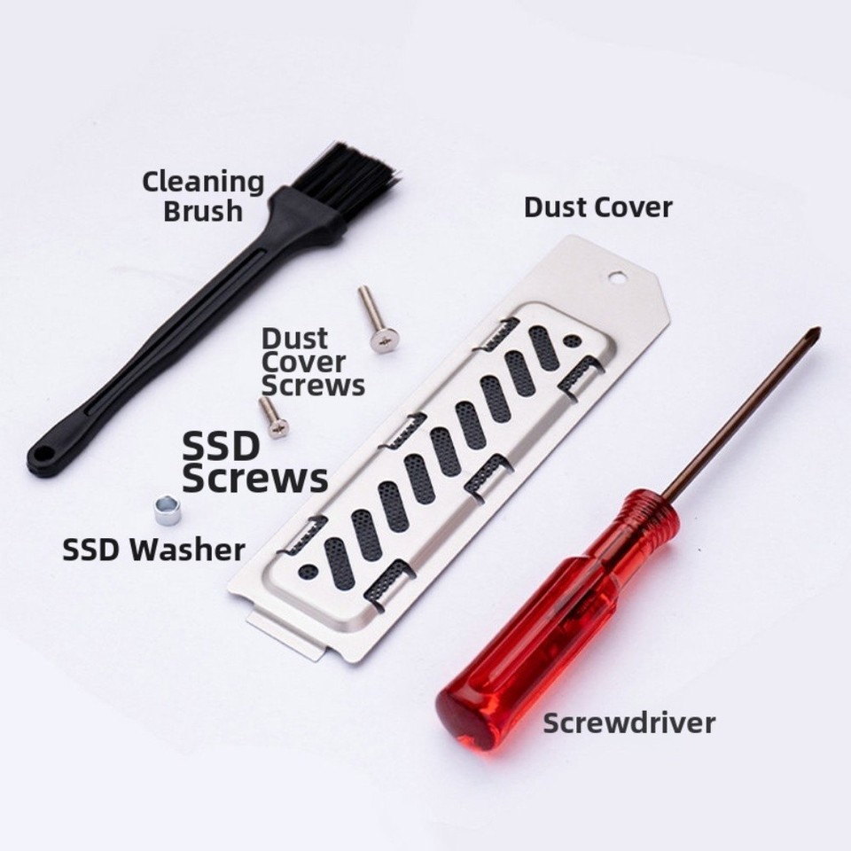 Aluminum SSD Shield for PS5 Slim/Pro with Teardrop Vent Design for ...