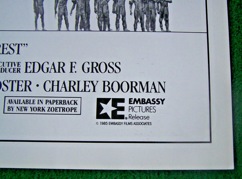 "The Emerald Forest" 1985 original 1-sheet movie poster Powers Boothe ...