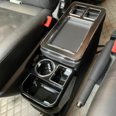VW Transporter Centre Console Storage Box w Drink Phone Holder T5 03-on ...