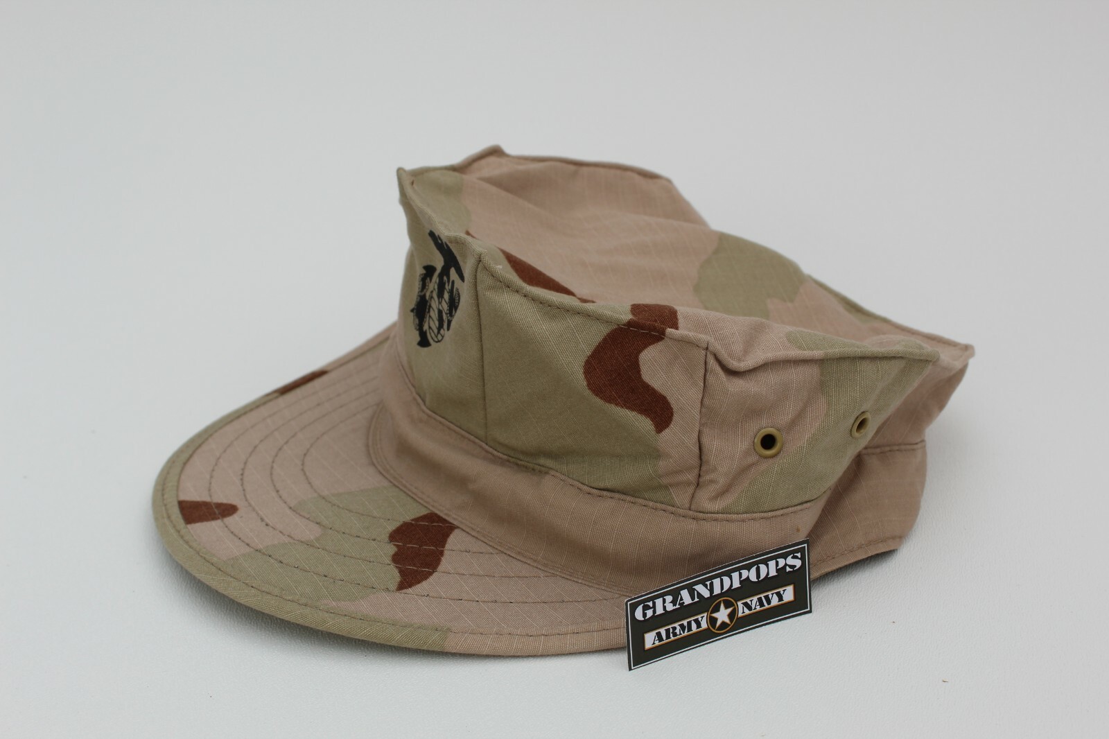 USMC DCU CAMO CAP 8 POINT 2 PLY TOP STITCH WITH EGA | eBay