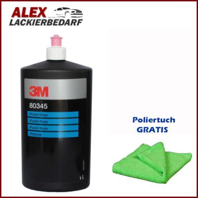 3M 80345 Politur Hochleistungswachs Polish Rosa 1,0 L + 1 ...