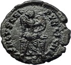 EUDOXIA Arcadius Wife 401AD Authentic Ancient Roman Coin VICTORY CHI ...