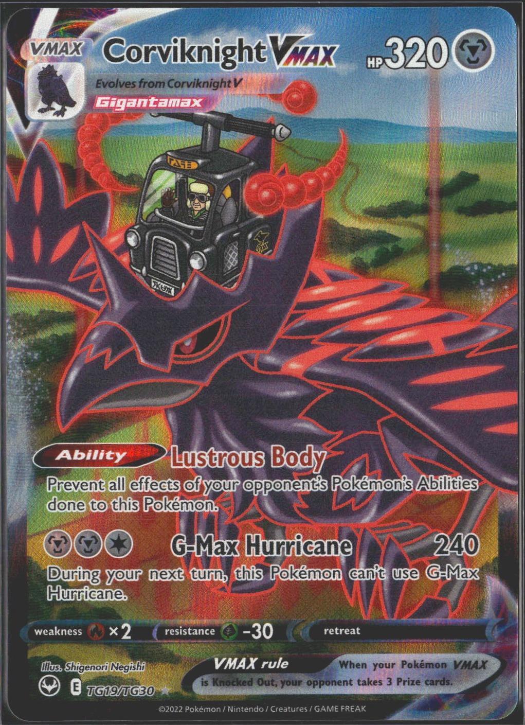 Pokémon TCG - Corviknight VMAX #TG19/TG30 Silver Tempest Trainer ...