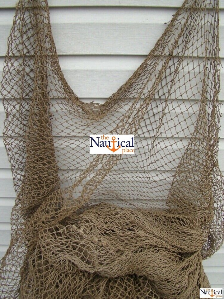 Authentic Fishing Net, Old Vintage Netting, Decorative Used Fish Net ...