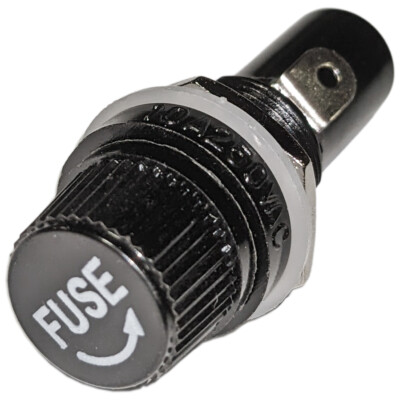 Panel Mount Round Screw-in Fuse Holder | eBay