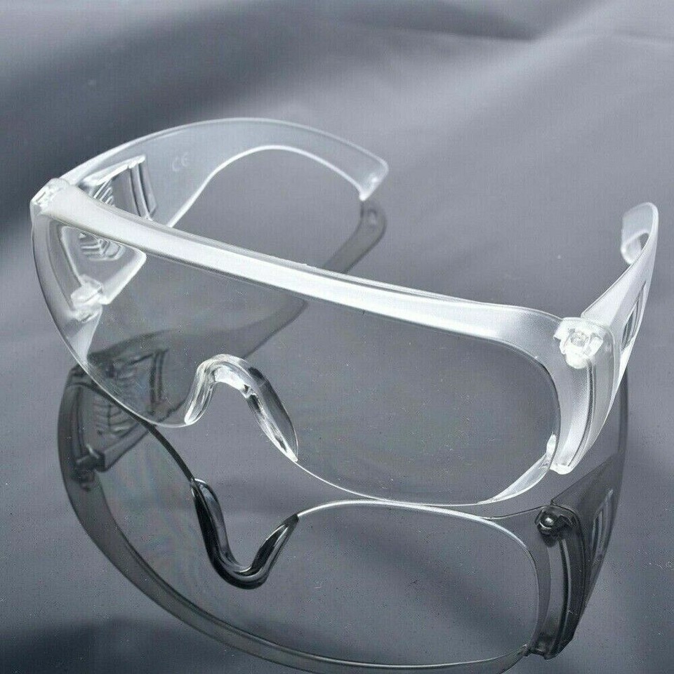 Safety Over Glasses, Protective Glasses Anti-Fog Lab Goggles,Clear ...