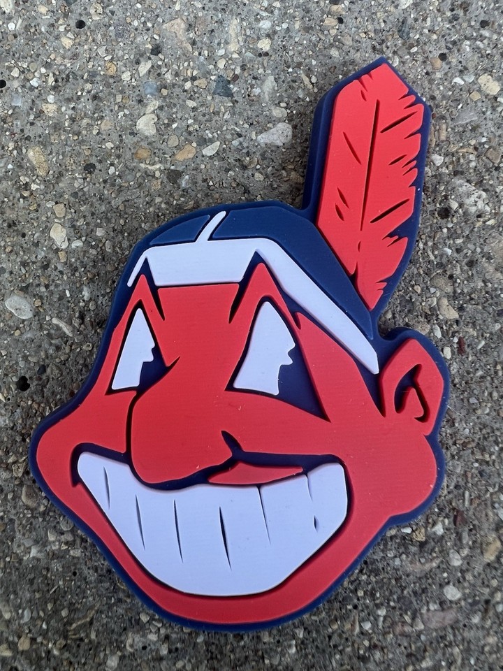 VINTAGE MLB RETRO CLEVELAND INDIANS RUBBER STANDING BOARD FRIDGE MAGNET ...