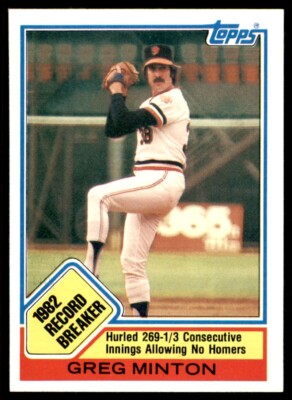 1983 Topps Greg Minton San Francisco Giants #3 | eBay