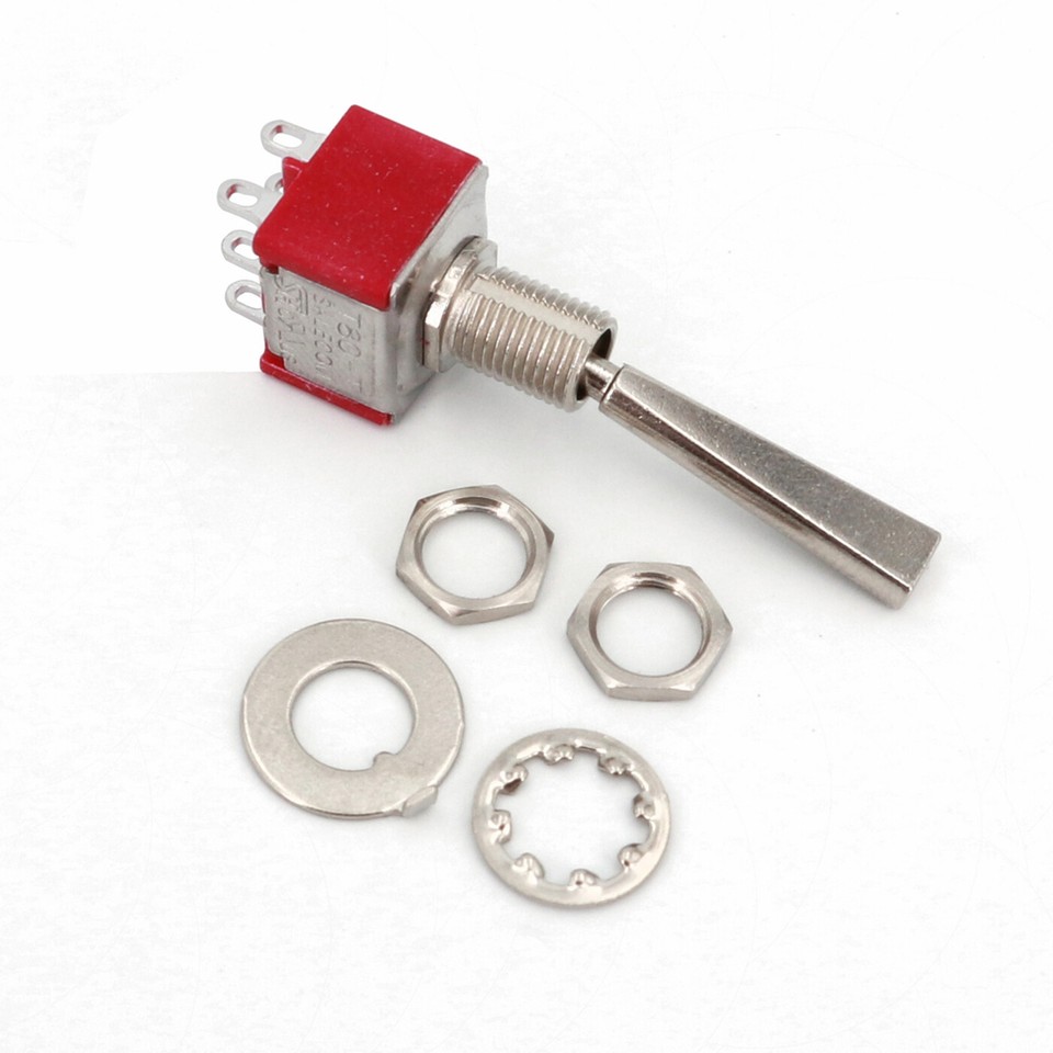 5Pcs SH 6Pin DPDT ON-ON 2 Position Long Flat Handle Remote Control ...