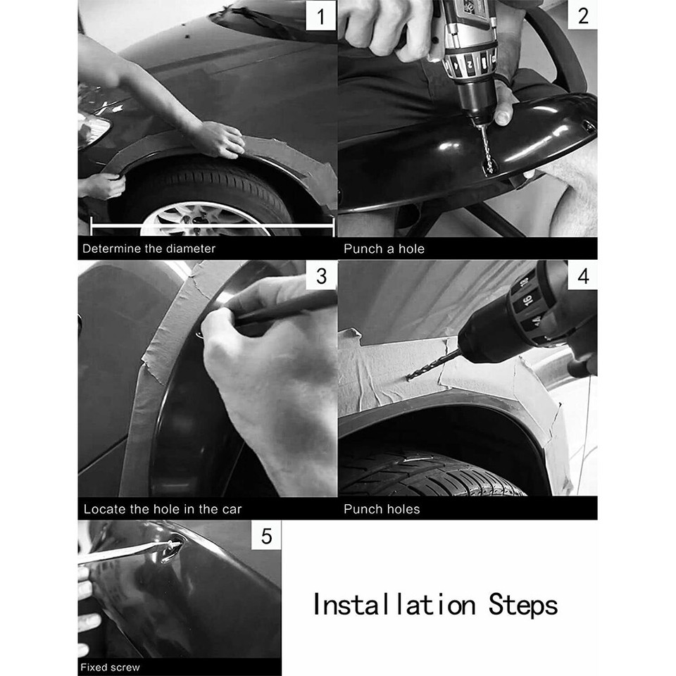 For Nissan 350z 370z 300ZX 4Pcs 3" Fender Flares Extra Wide Body Kit ...