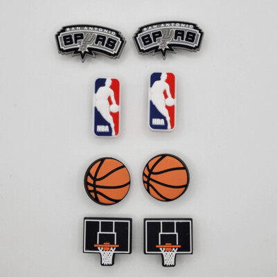 NBA San Antonio Spurs Basketball Team For Crocs Shoe Charms Jibbitz - 8 ...