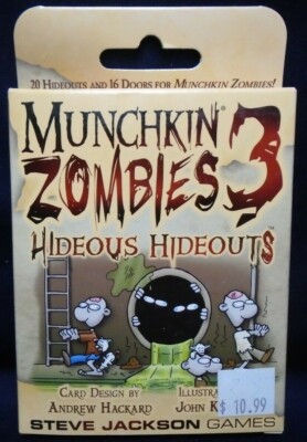 Munchkin Zombies 3 Hideous Hideouts Card Game | eBay