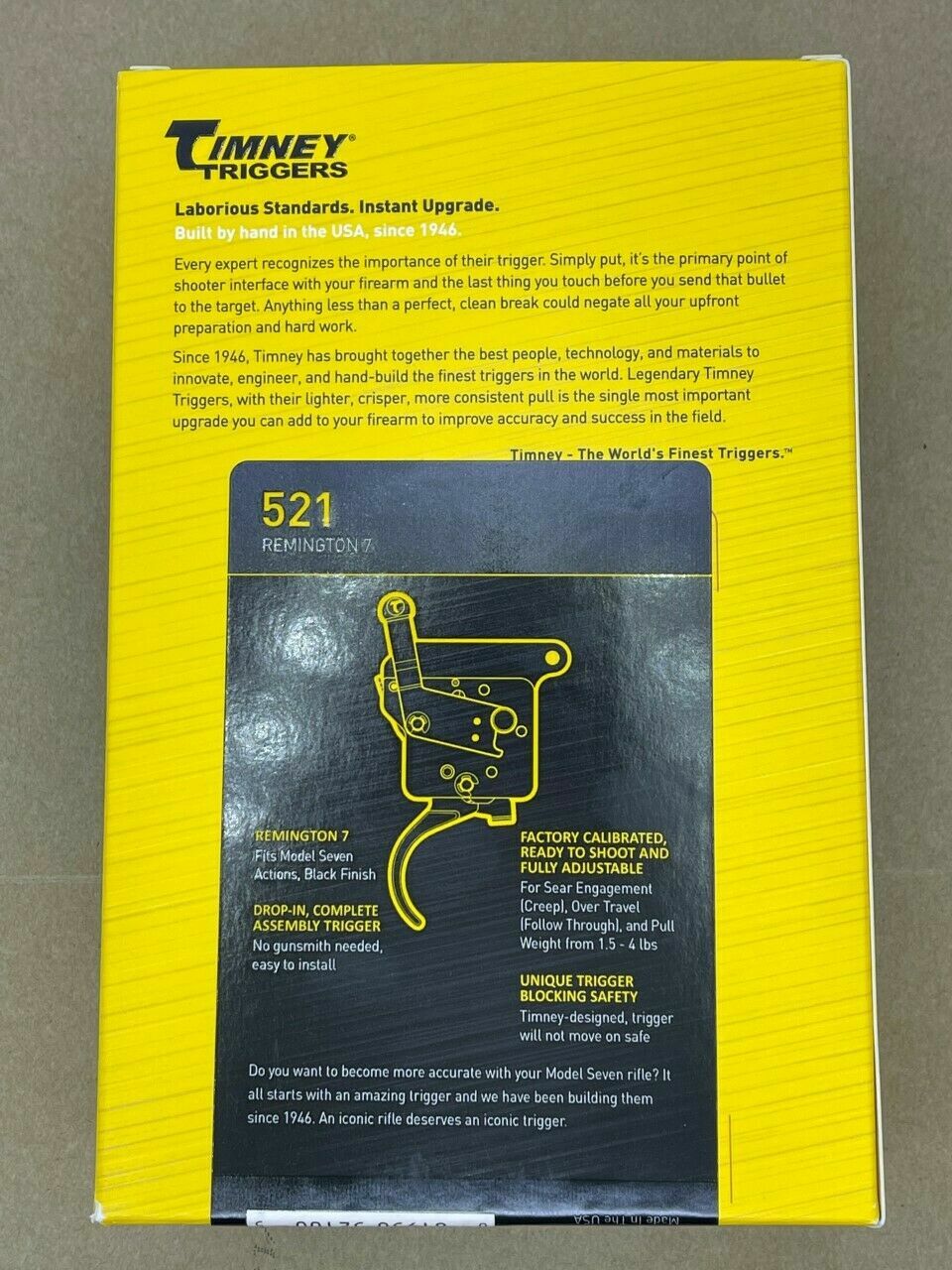 NEW TIMNEY TRIGGER 521 (REPLACES 501) REMINGTON MODEL 7 W/SAFETY 1.5-4 ...