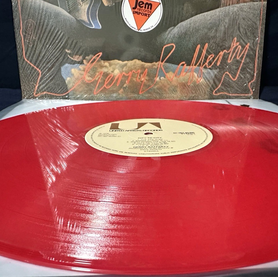 Rare JERRY RAFFERTY City To City 1978 Holland Red Vinyl Shrink ...