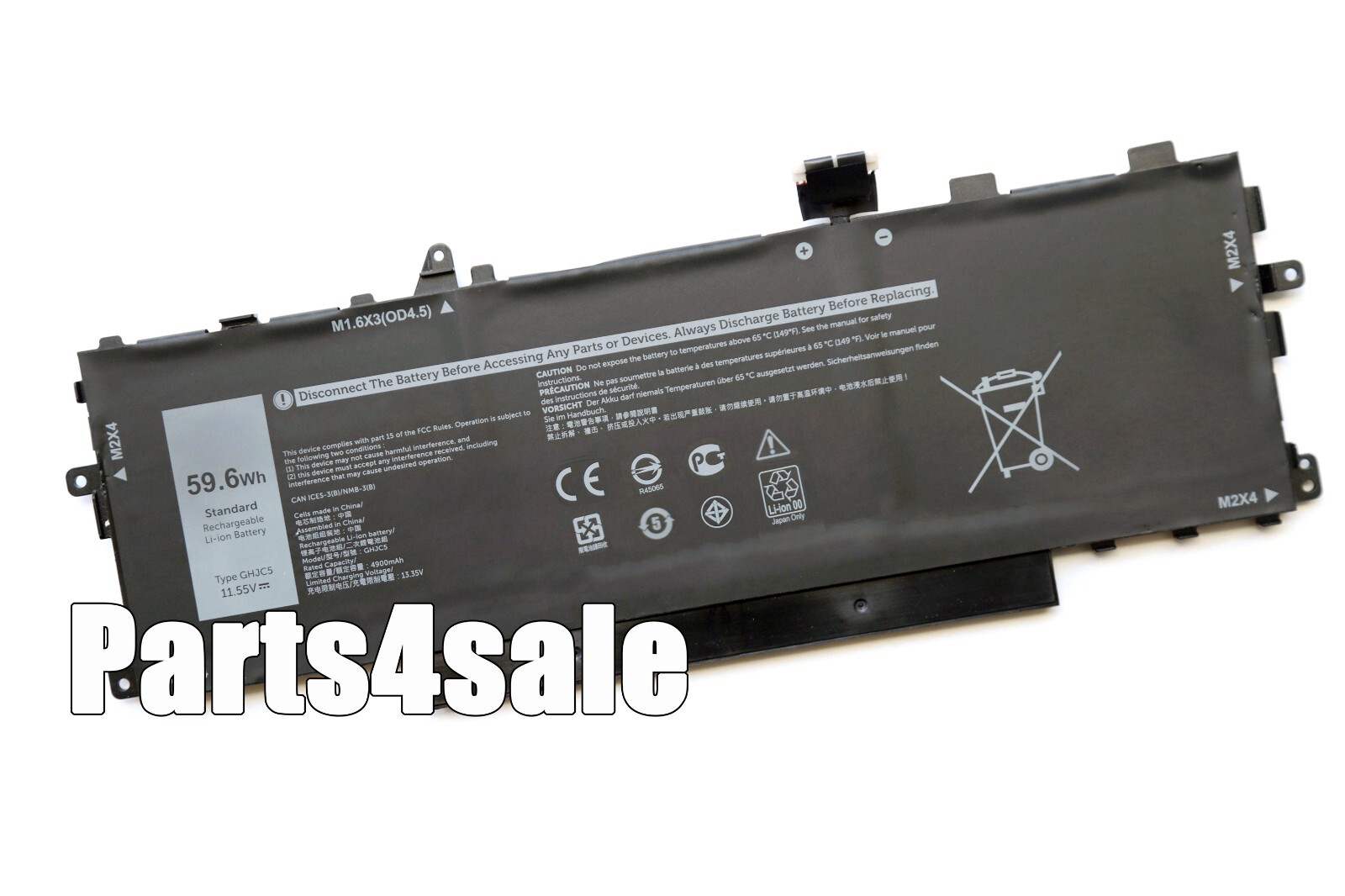 New GHJC5 59.6Wh Laptop Battery for Latitude 9420 2-in-1 Series 31CP5 ...