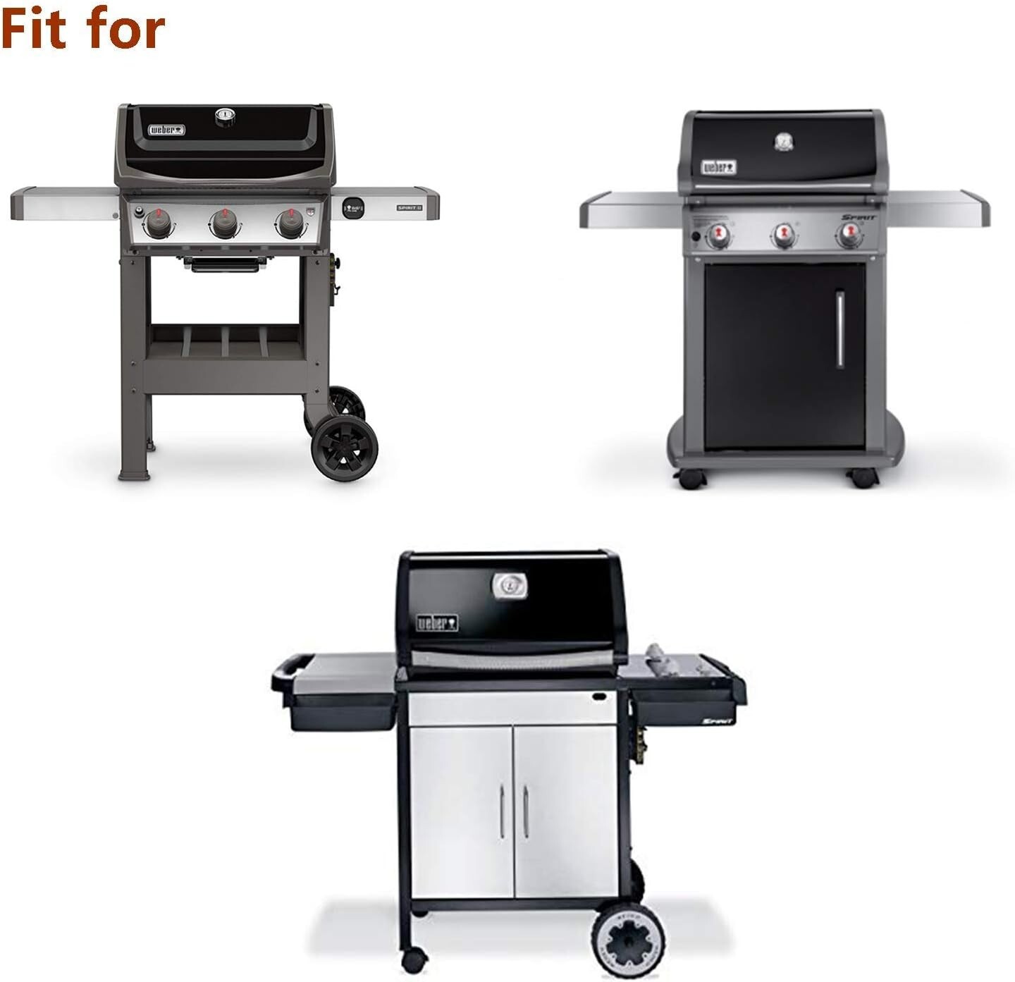 7139 Grill Cover For Weber Spirit II 300 And 200 Series with Side ...