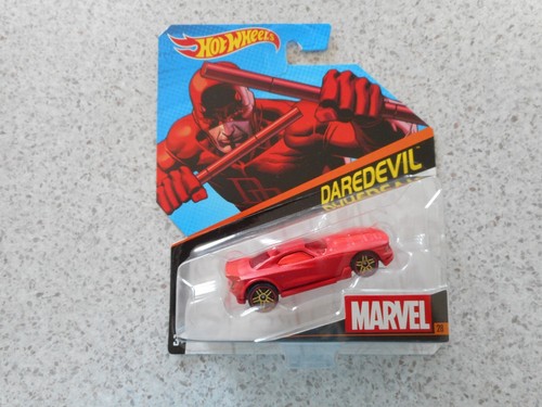 HOT WHEELS DIE CAST MARVEL CHARACTER CAR DAREDEVIL | eBay Australia