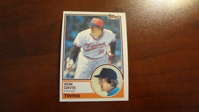 1983 TOPPS # 380 RON DAVIS BASEBALL CARD | eBay