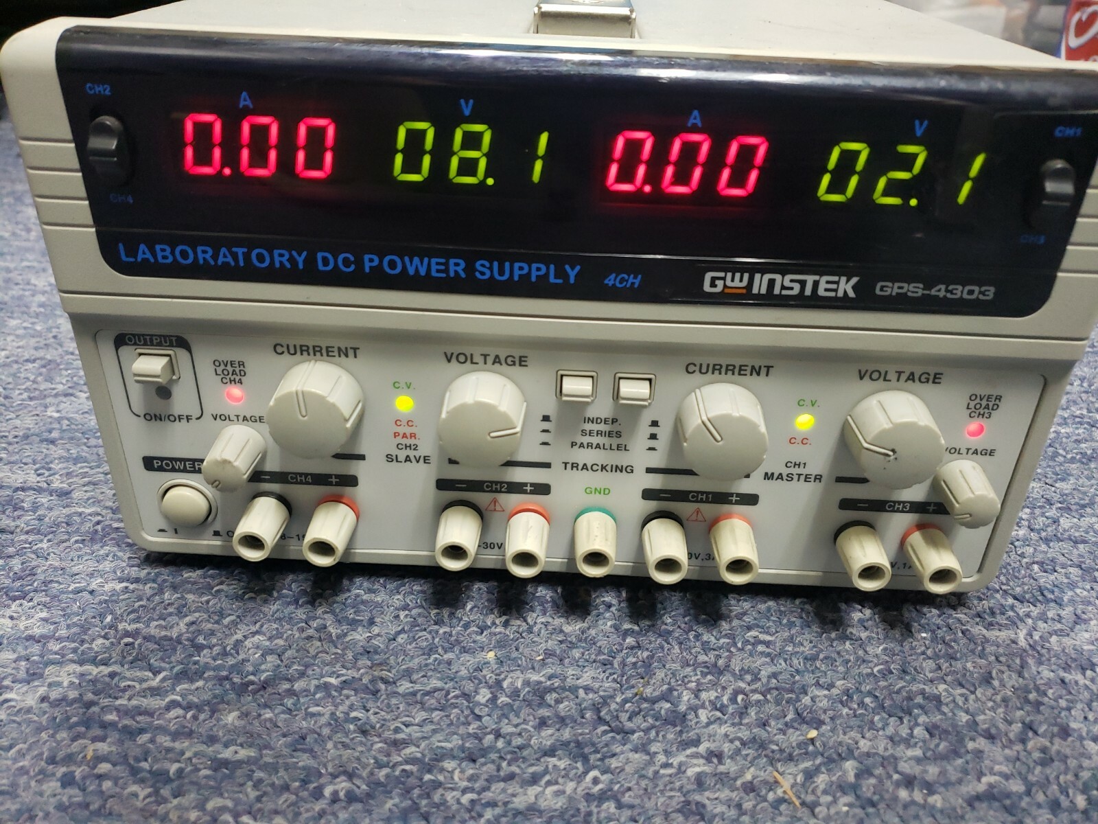 GW Instek GPS-4303 4 Ch DC Power Supply Sold AS IS For Parts or Repair ...