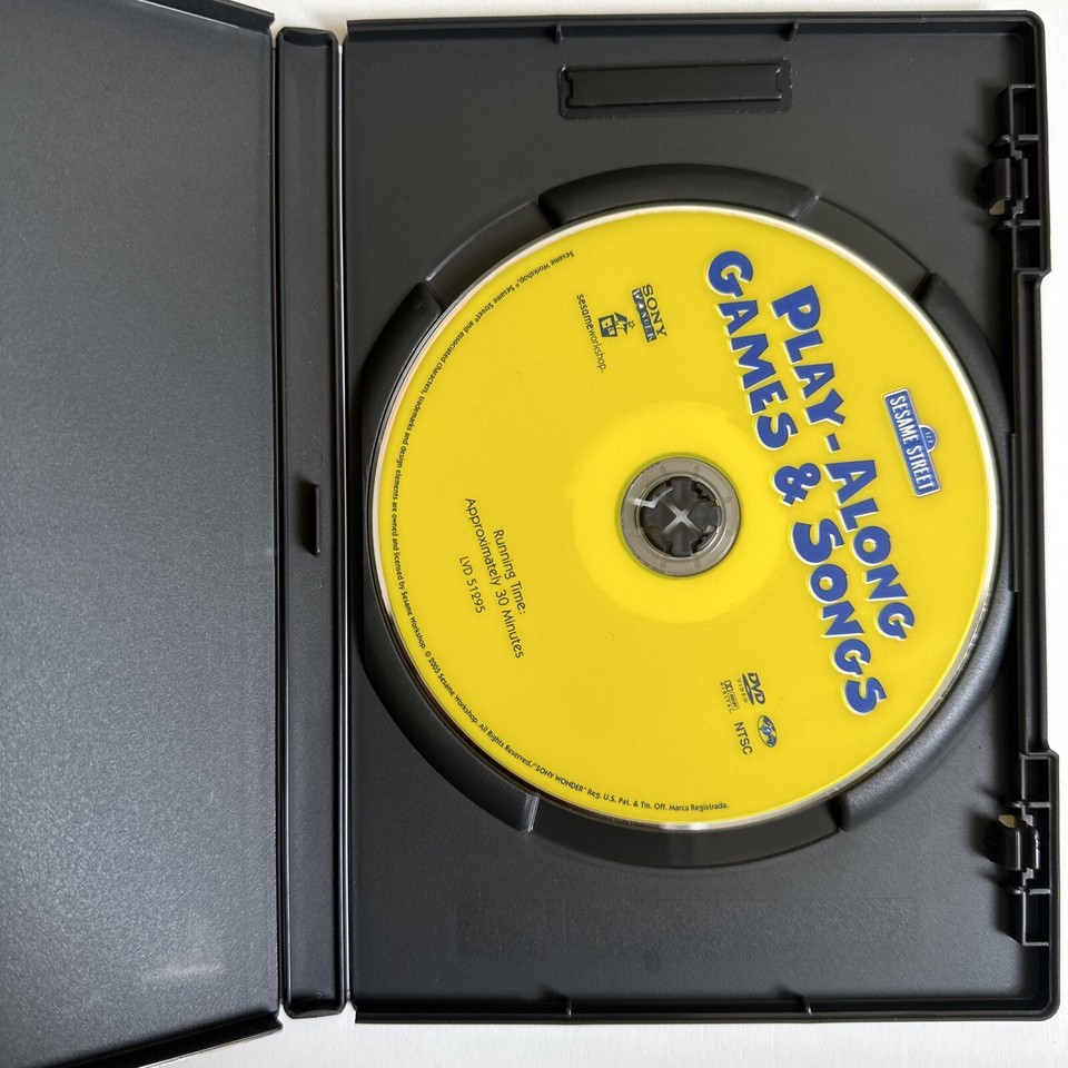 Sesame Street Play Along Games And Songs 2005 DVD Rare 74645129594| eBay