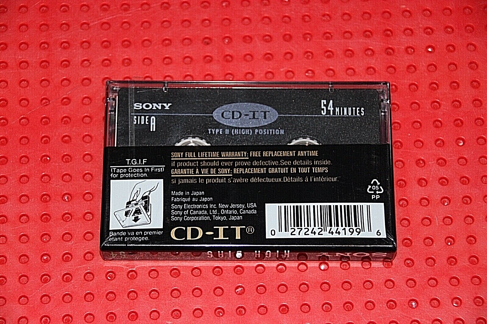 SONY CDit 54 VS. IV TYPE II BLANK CASSETTE TAPE (1) (SEALED) | eBay