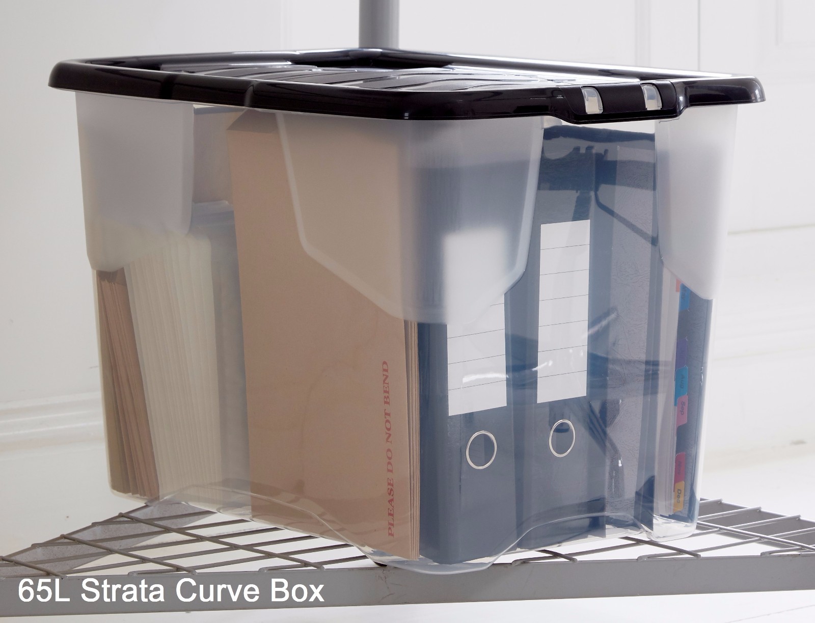 NEW Great Value Strata Curve Clear Plastic Storage Box Boxes with Lids ...