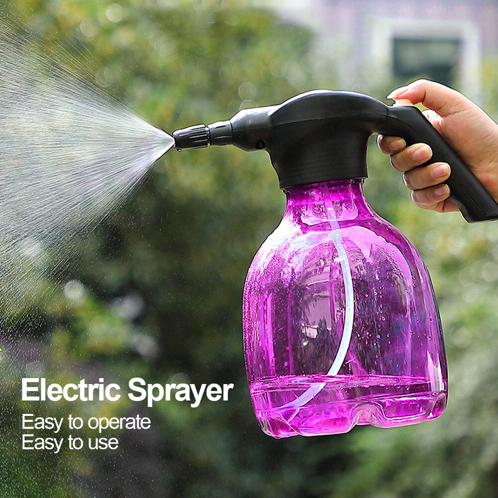 2.5L Electric Sprayer 2000mAh Handheld Plant Sprayers Leakproof (Purple ...