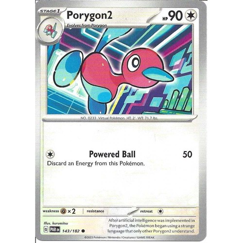 143/182 Porygon2 : Common Card : Paradox Rift Pokemon TCG | eBay