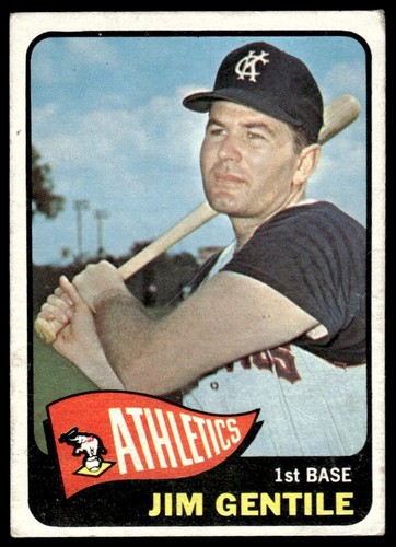 1965 Topps Jim Gentile Kansas City Athletics #365 | eBay