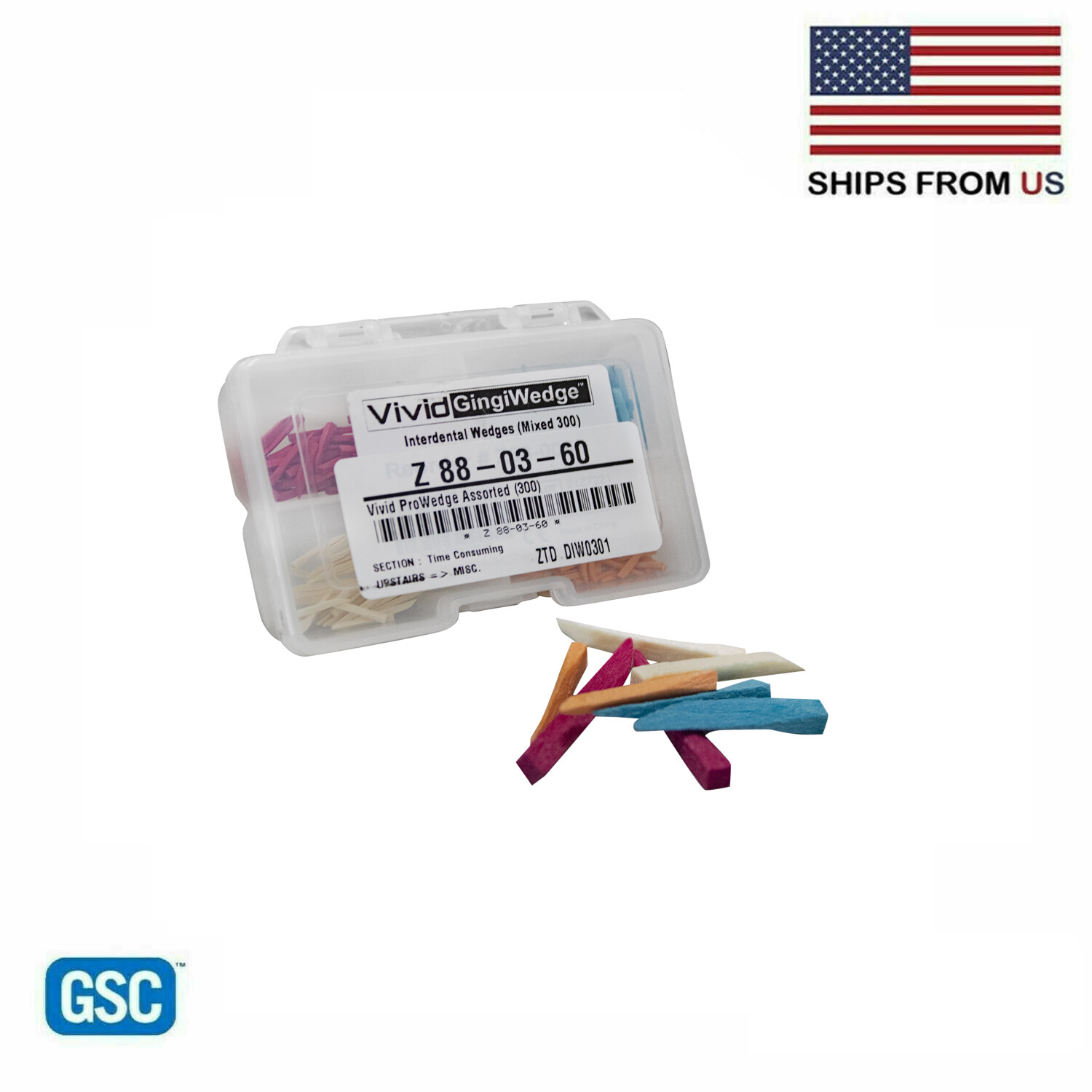 Wood Wedges Dental Triangular Wizard Style Matrix Colored Small ...