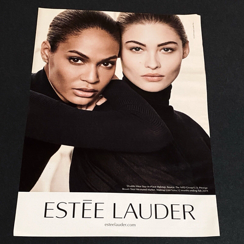 Magazine Print Ad 2019 Simple Classic Estée Lauder Models Beauty ...