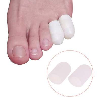2Pcs Silicone Gel Little Toe Tube Blisters Corrector Pinkie Protector ...