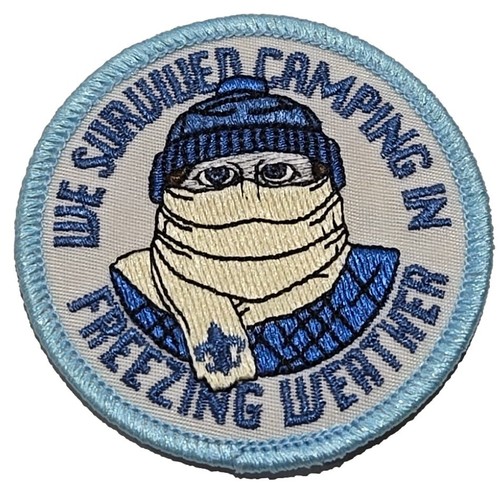 We Survived Winter Camping in Freezing Weather Patch BSA - 1775 | eBay